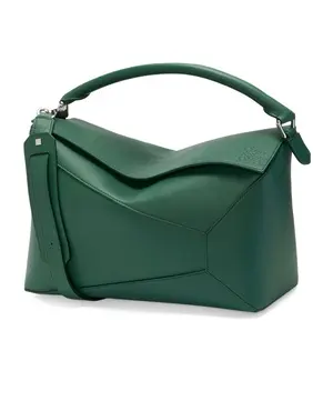 Loewe Puzzle Edge Large Shoulder Bag - Evergreen