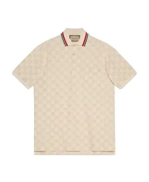 Gucci Gg Cotton Piquet Polo Shirt