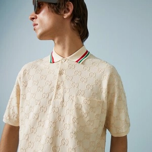 Gucci Gg Cotton Piquet Polo Shirt