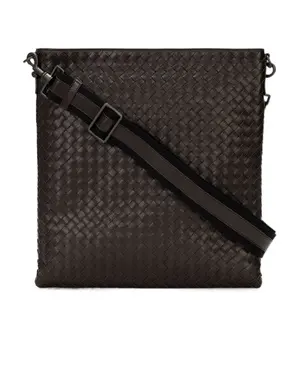 Bottega Veneta Intrecciato Knitted Shoulder Bag - Black
