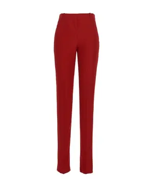Alexander McQueen High-waist Tailored Trousers - Red