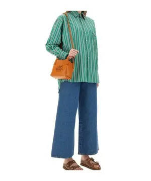 Etro Logo Embroidered Striped Shirt