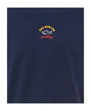PAUL  SHARK Paul Shark Logo Printed Crewneck T-shirt