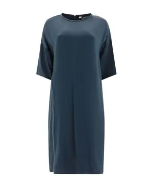 Max Mara Short-sleeved Round-neck Dress