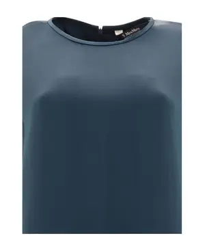 Max Mara Short-sleeved Round-neck Dress