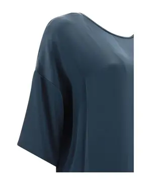 Max Mara Short-sleeved Round-neck Dress