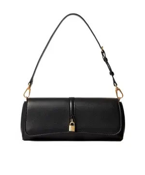 Stella McCartney Ryder Pochette Lock Charm Shoulder Bag - Black