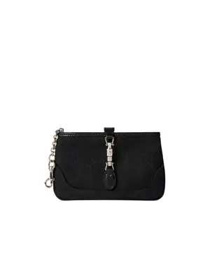 Gucci Jackie Zip Key Pouch - Black