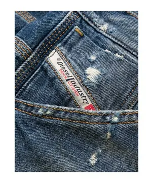 DIESEL® Straight-leg Vintage Effect Jeans - Blue