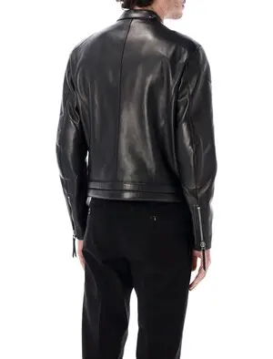 TOM FORD Zipped Leather Biker Jacket