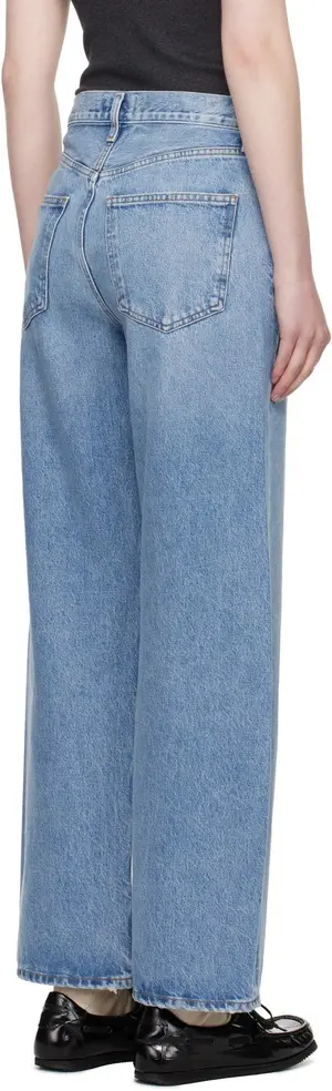 AGOLDE Jeans With Belt Loops And Multiple Pockets - Blue