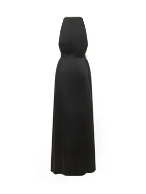 TOM FORD Sleeveless Satin Maxi Dress - Black