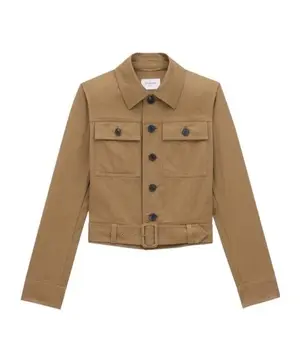 SAINT LAURENT Saint Laurent Belted Cropped Jacket