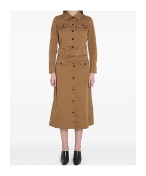 Saint Laurent Belted Cropped Jacket - Beige