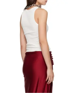 Rabanne Ruched Ring Tank Top