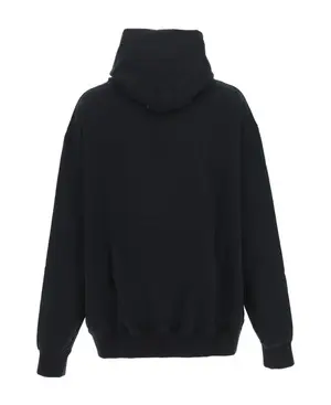 MAISON MARGIELA Logo Hooded Sweatshirt - Black