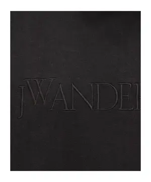 J.W.ANDERSON Logo Embroidered Cotton Hoodie