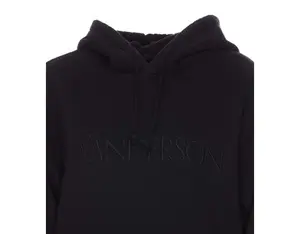 J.W.ANDERSON Logo Embroidered Cotton Hoodie