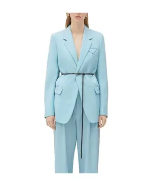 Bottega Veneta Belted Waist Twill Jacket