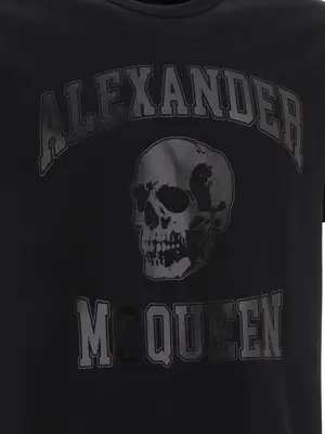 Alexander McQueen Graphic-printed Crewneck T-shirt - Black