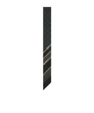 Gucci Printed Silk Ribbon - Black