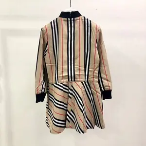 Burberry Signature Print Long Sleeve Dress