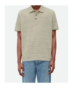 Bottega Veneta Textured Knit Polo Shirt