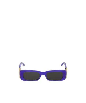 Balenciaga Rectangular Frame Sunglasses - Black