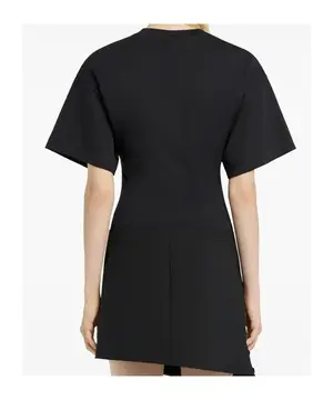 COURREGES Courrèges Logo Printed Crewneck T-shirt