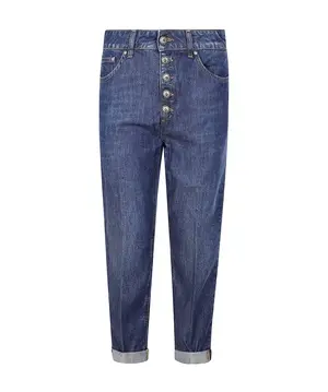 DONDUP Five-pocket Jeans With Button Closure - Blu