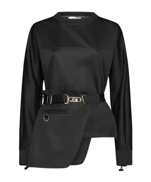 Fendi O'lock Buckle Jersey Sweatshirt