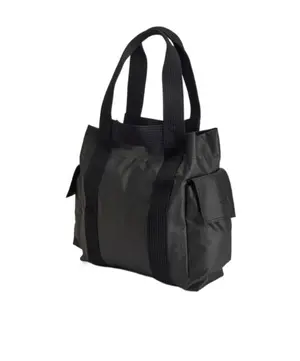 Y3 Logo Detailed Pocket Tote Bag - Black