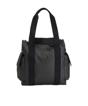 Y3 Logo Detailed Pocket Tote Bag - Black