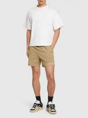 REPRESENT Logo Embroidered Relaxed Fit Shorts