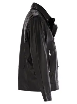 DONDUP Nappa Leather Biker Jacket