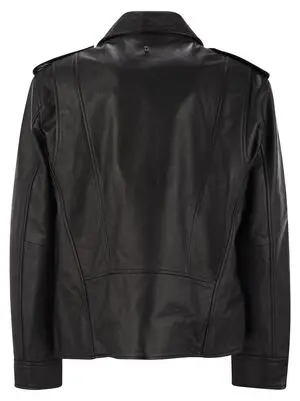 DONDUP Nappa Leather Biker Jacket