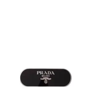 Prada Logo Detailed Hair Clip