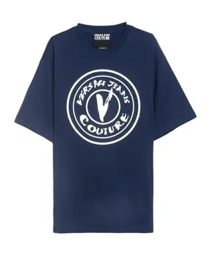 Versace Logo-print T-shirt - Blue