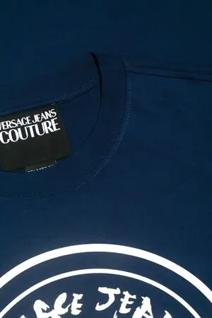 Versace Logo-print T-shirt - Blue
