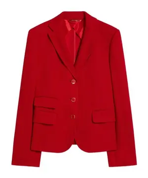 Max Mara Single-breasted Blazer With Enamel Buttons