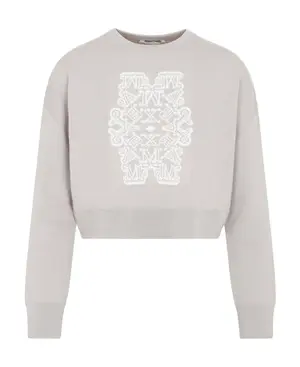 Max Mara Logo-print Wool Sweatshirt - Nude