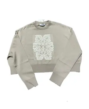 Max Mara Logo-print Wool Sweatshirt - Nude