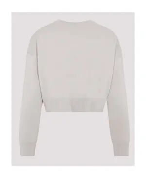 Max Mara Logo Intarsia Crewneck Jumper - Nude