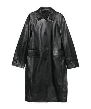 TOTEME Long-sleeved Leather Coat