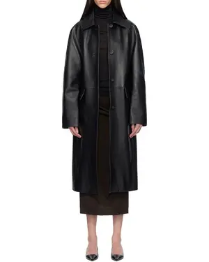 TOTEME Long-sleeved Leather Coat
