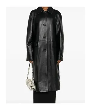 TOTEME Long-sleeved Leather Coat