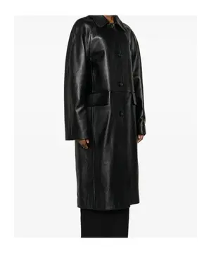 TOTEME Long-sleeved Leather Coat
