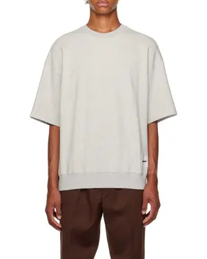 JIL SANDER Logo Patch Short-sleeved T-shirt - Gray