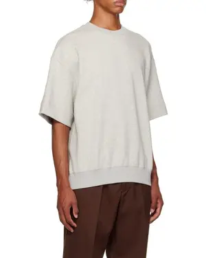 JIL SANDER Logo Patch Short-sleeved T-shirt - Gray