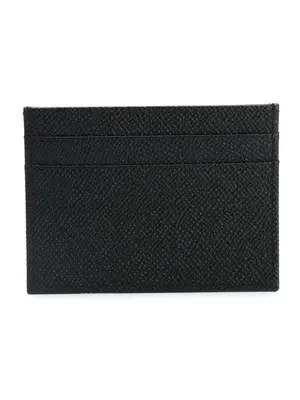 Dolce & Gabbana Dolce Gabbana Logo Plaque Cardholder - Black